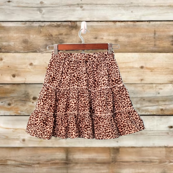 SHEIN | Skirts | Shein Cheetah Print Skirt Womens Sz2 Or Juniors Sz Xs ...
